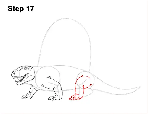How to Draw a Dimetrodon VIDEO & Step-by-Step Pictures