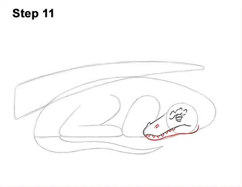 How to Draw a Dragon (Sleeping) VIDEO & Step-by-Step Pictures