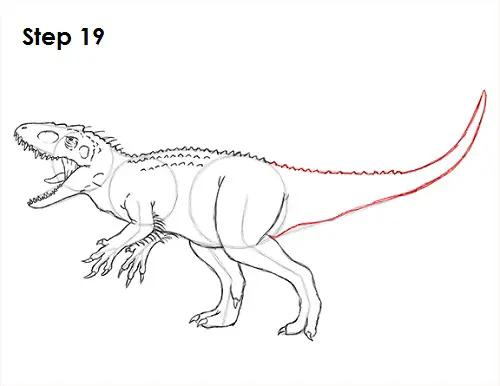 How to Draw an Indominus rex Dinosaur