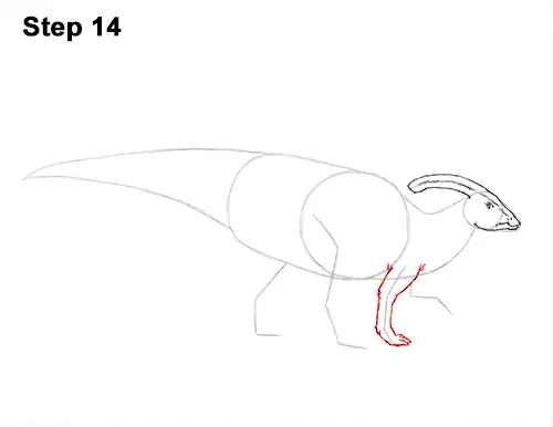 How to Draw a Parasaurolophus Dinosaur