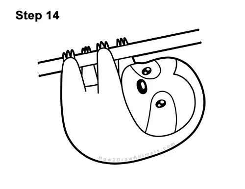 How to Draw a Sloth (Cartoon) VIDEO & Step-by-Step Pictures