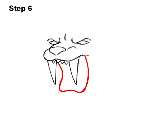 How to Draw a Smilodon (Cartoon) VIDEO & Step-by-Step Pictures