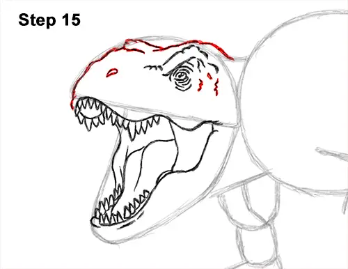How to Draw a T. Rex Roaring VIDEO & Step-by-Step Pictures